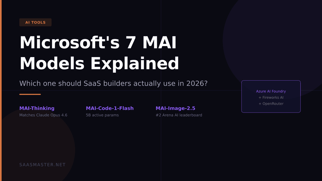 Microsoft's 7 MAI Models Explained: Which One Should SaaS Builders Use ...